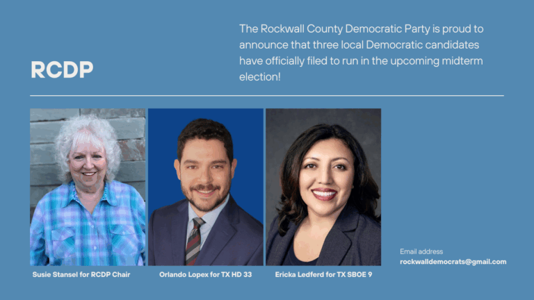 Rockwall County Democratic Party Announces Local Candidates and Final ...